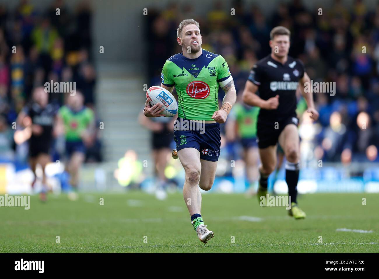 Warrington Wolves' Matt Dufty in action during the Betfred Super League ...