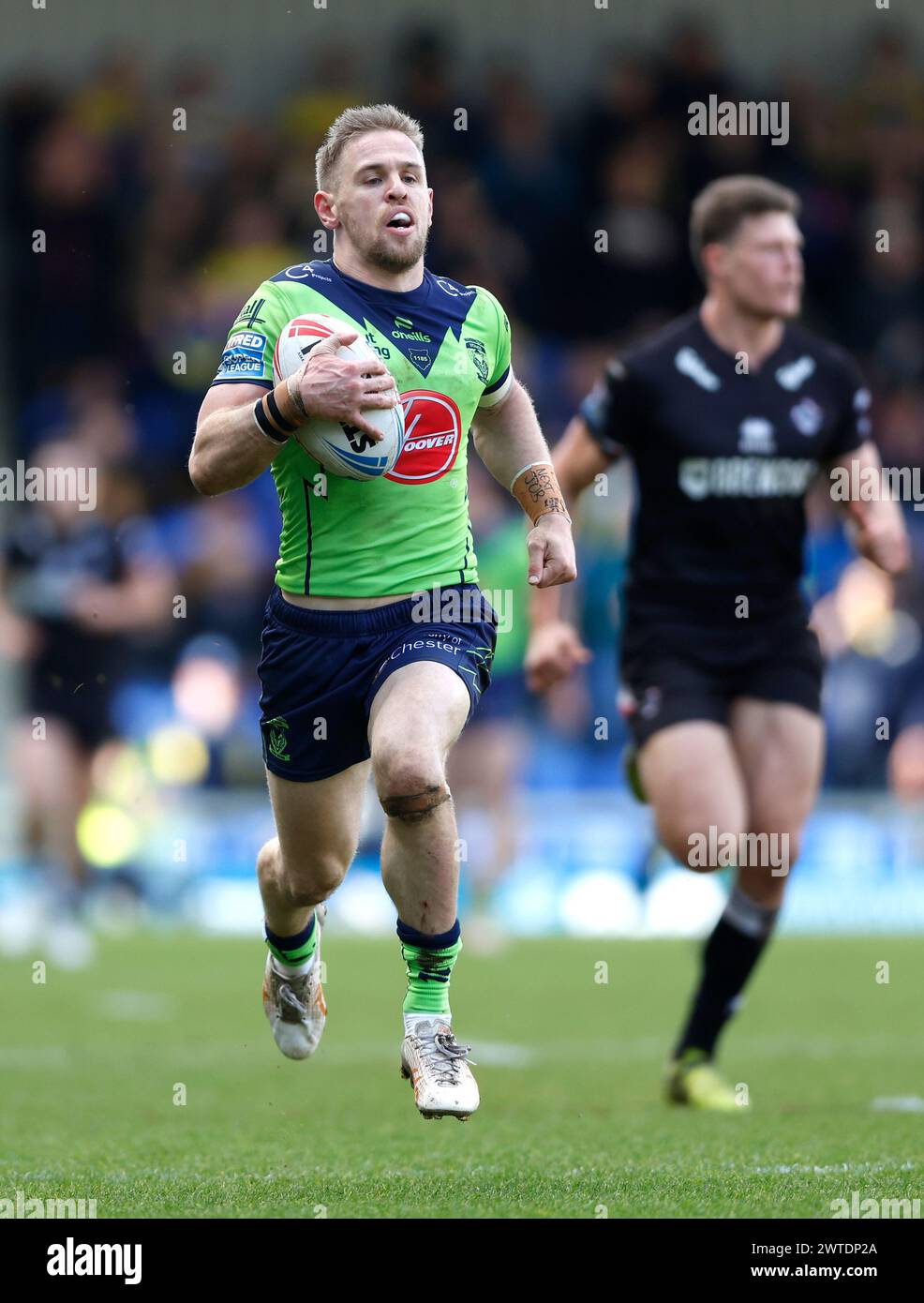 Warrington Wolves' Matt Dufty in action during the Betfred Super League ...