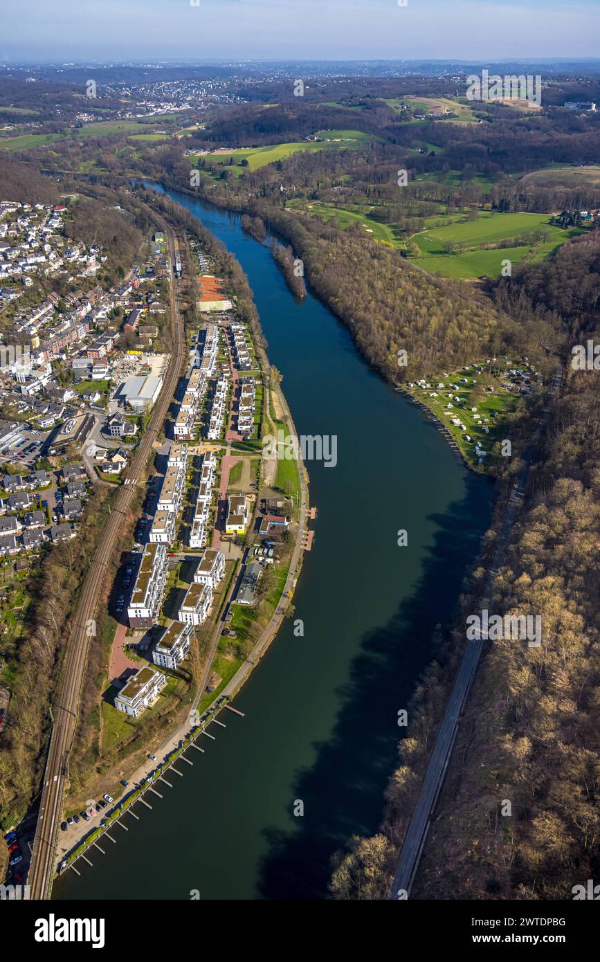 Wohngebiet am kettwiger ruhrbogen hi-res stock photography and images ...