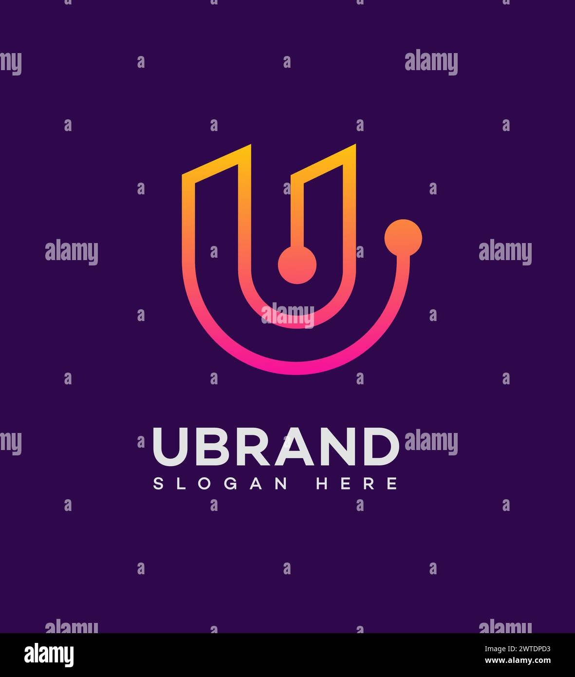 U Letter Logo Icon Brand Identity Sign. U Letter Symbol Template Stock ...