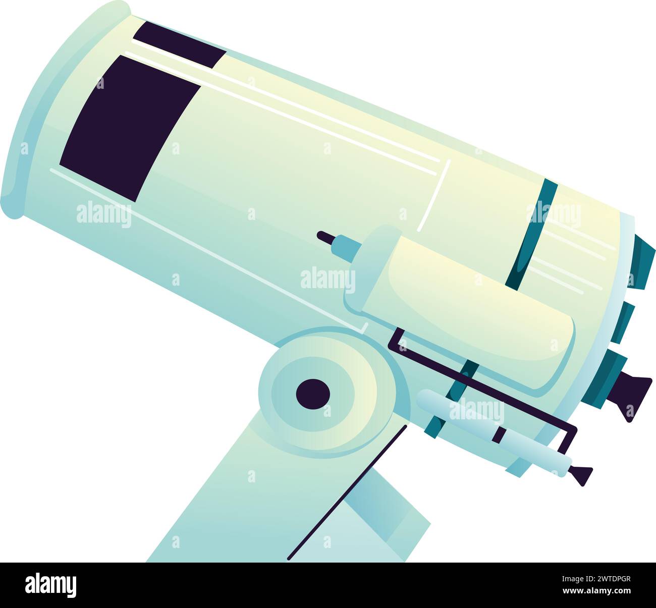 Set of cosmos optical large observation, telescope Stock Vector Image ...