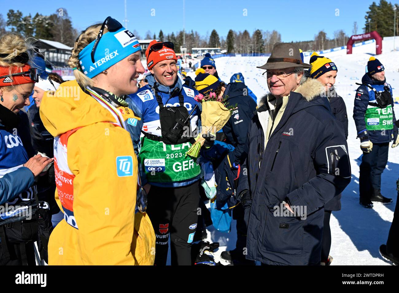 Falun, Sweden. 17th Mar, 2024. Falun 20240317Germany's Victoria Carl ...
