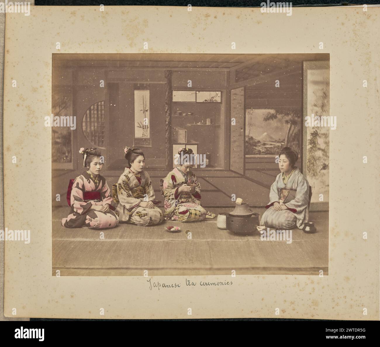 Japanese Tea Ceremonies. Attributed to Adolfo Farsari, photographer ...