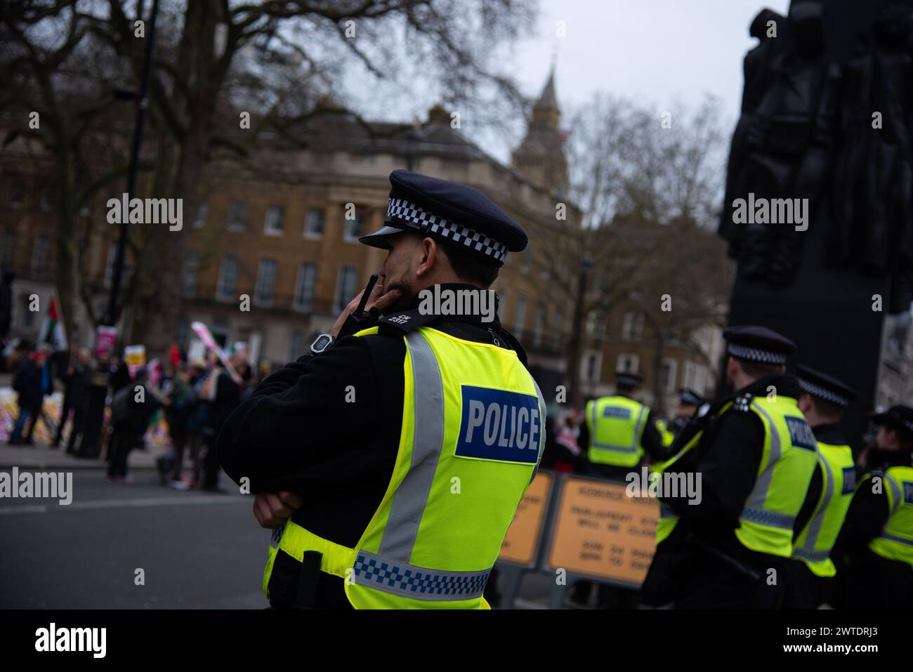 London, UK. 16th Mar, 2024. The Metropolitan Police are seen during ...