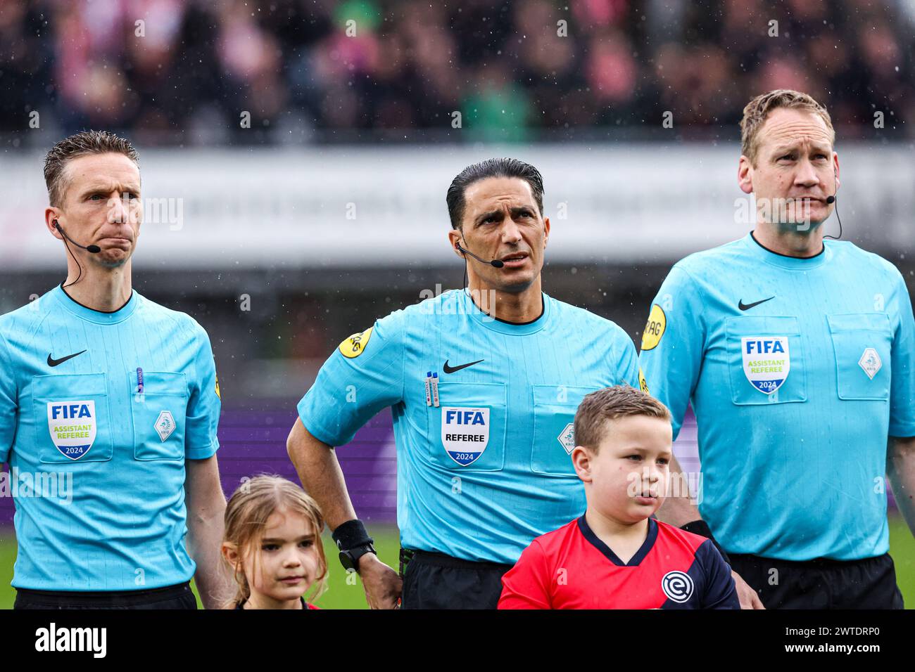 ROTTERDAM, NETHERLANDS - MARCH 17: assistant referee Johan Balder ...