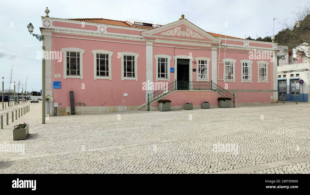 Old administrative building facing the Pedro Nunes Square in the old ...