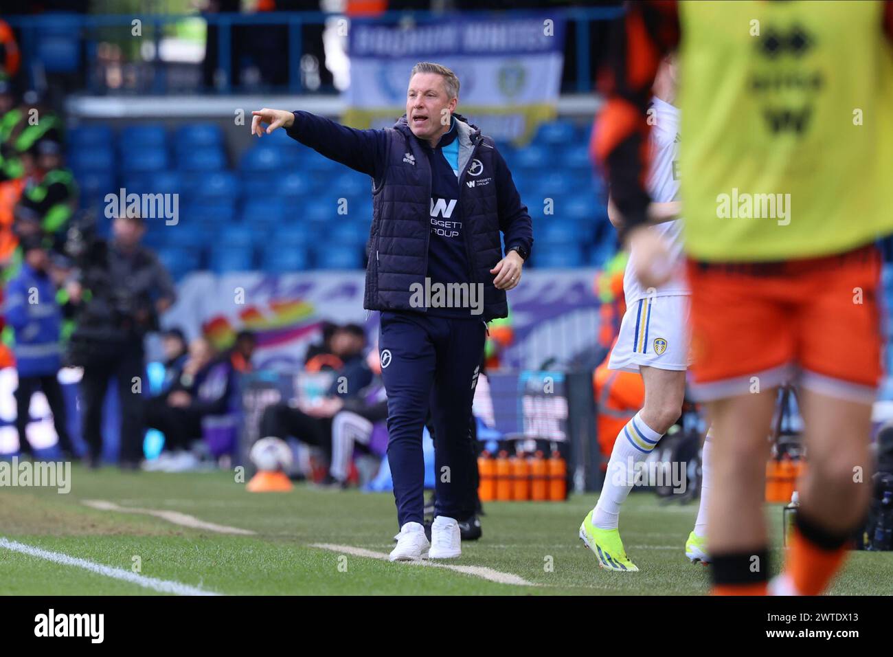 Neil Harris, Millwall manager, during the Sky Bet Championship match ...