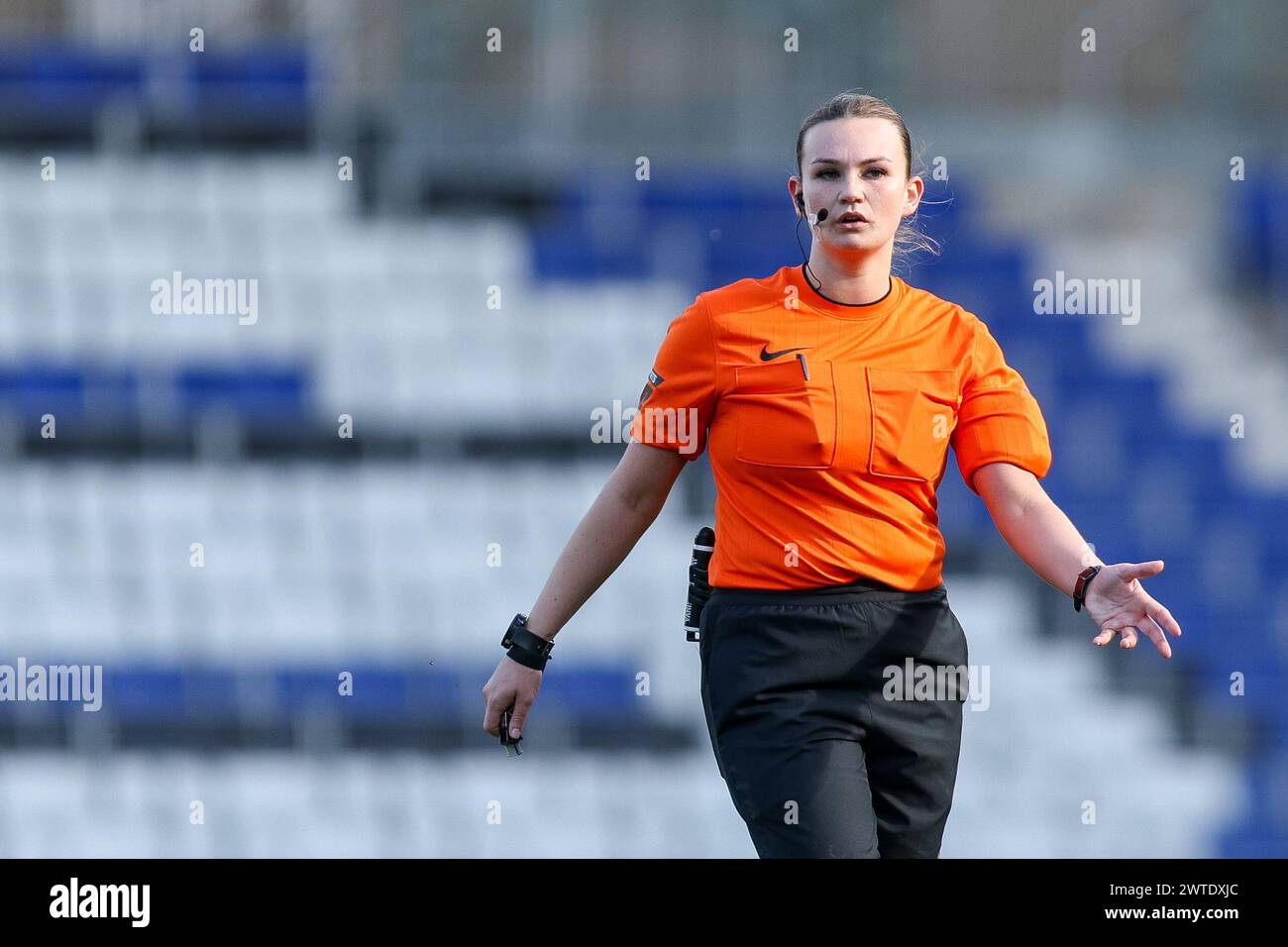 Birmingham, UK. 17th Mar, 2024. Referee, Abby Dearden during the Womens ...