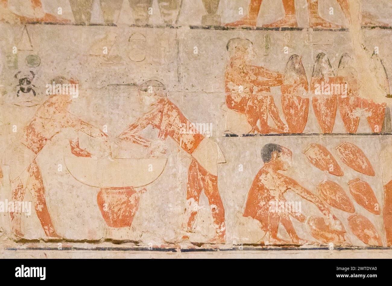 Egypt, Saqqara, tomb of Ty, brewery Stock Photo - Alamy