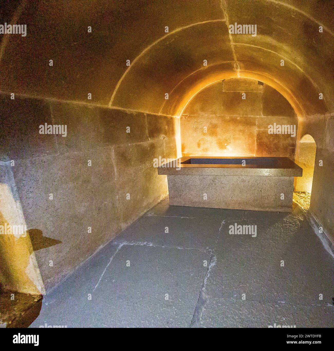 Egypt, Fayum region, El Lahun, pyramid of Sesostris II, the vault, with ...