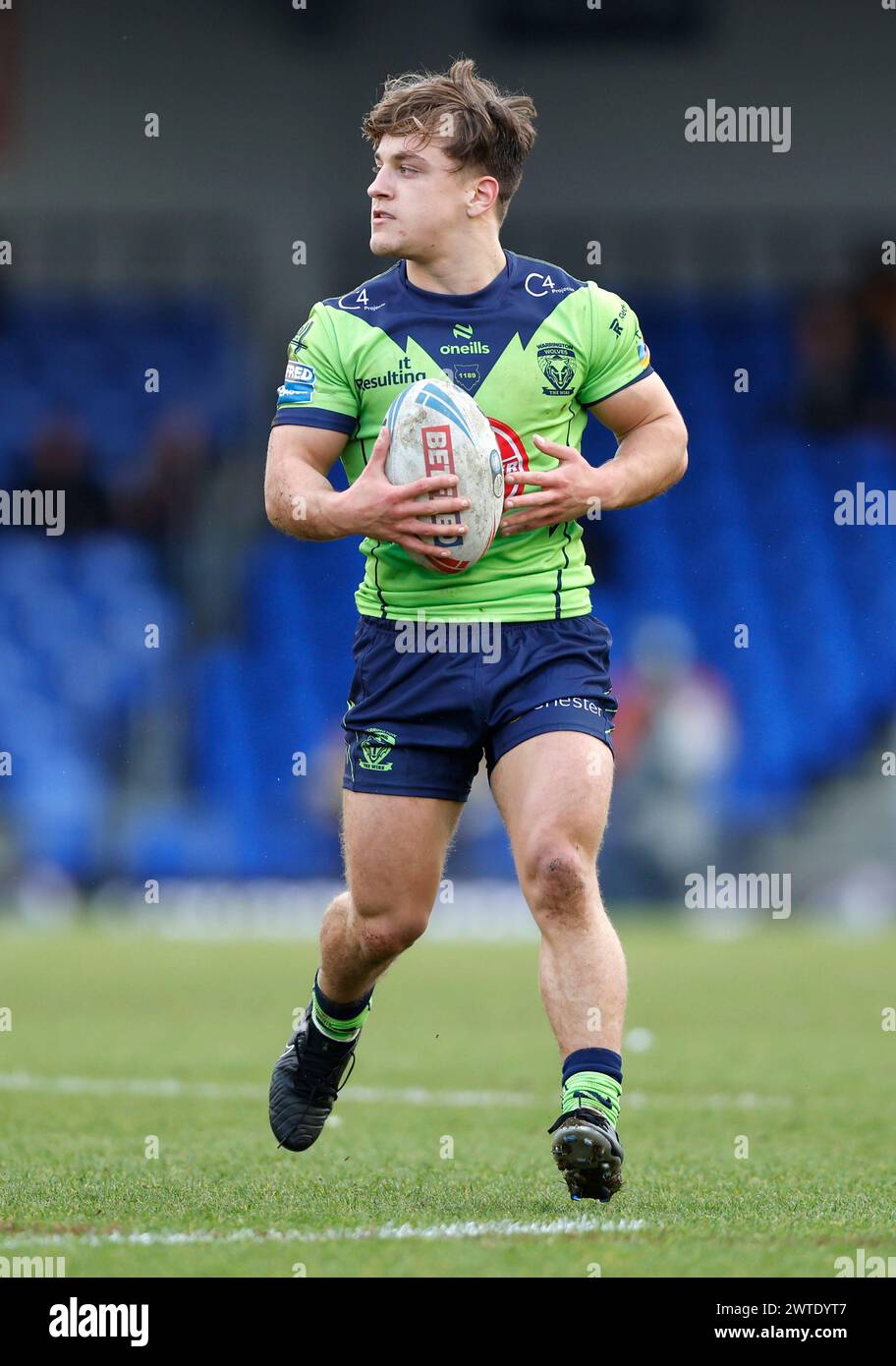 Warrington Wolves' Leon Hayes during the Betfred Super League match at ...