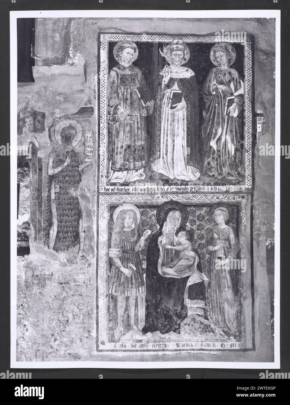 Madonna with st jerome and st john the baptist hi-res stock photography ...