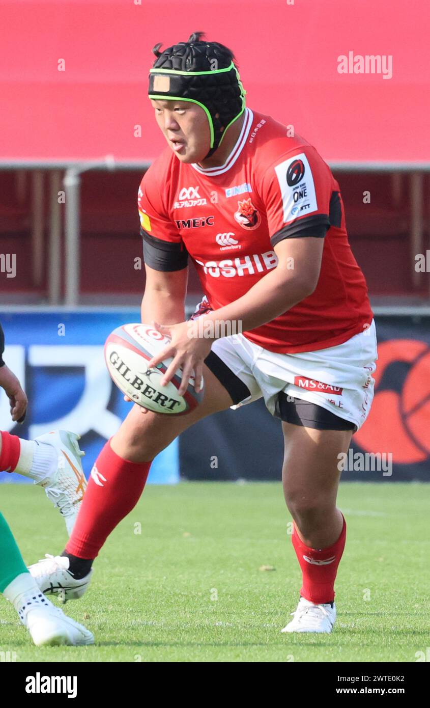 Tokyo, Japan. 17th Mar, 2024. Toshiba Brave Lupus Tokyo prop Yuta ...