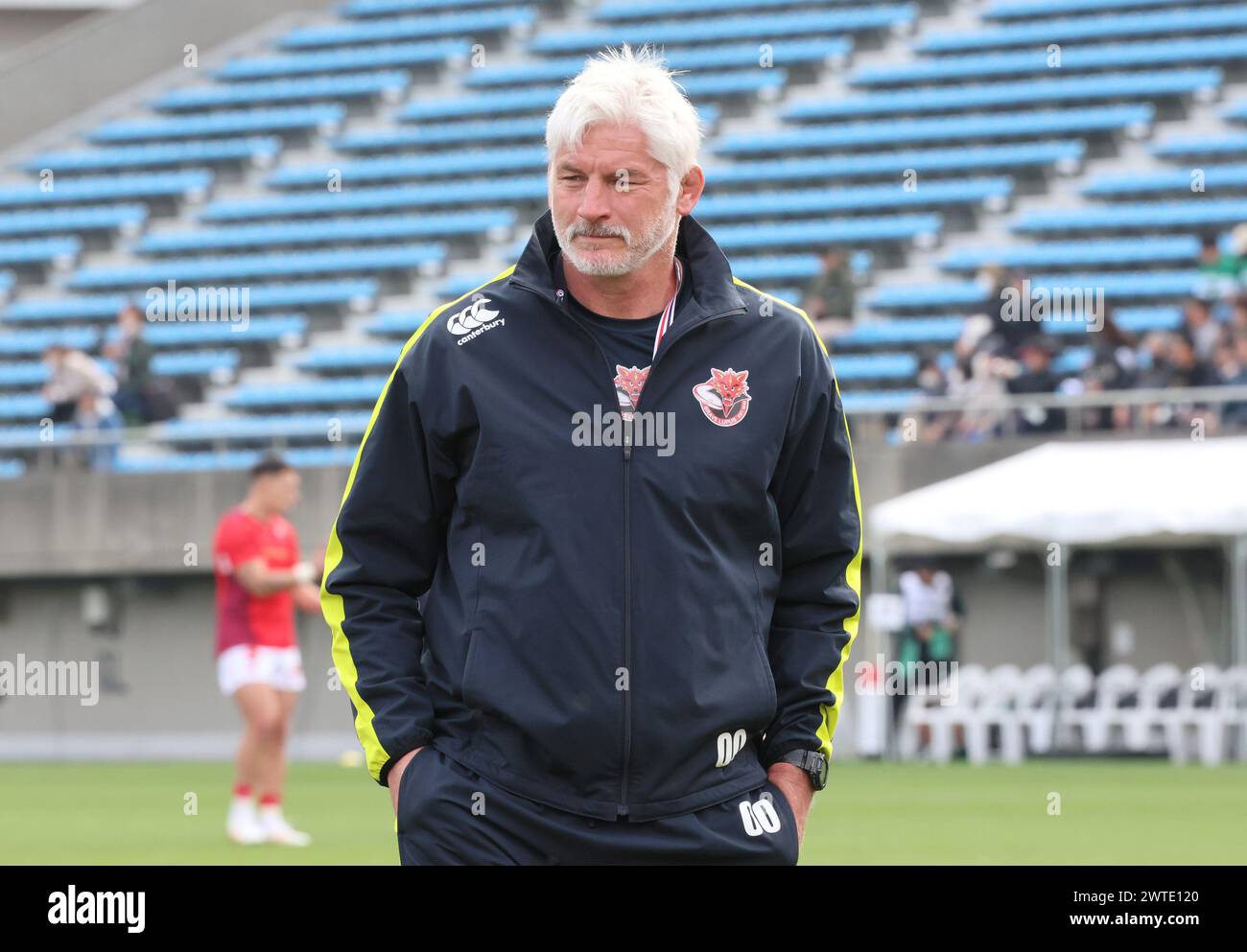 Tokyo, Japan. 17th Mar, 2024. Toshiba Brave Lupus Tokyo head coach Todd ...