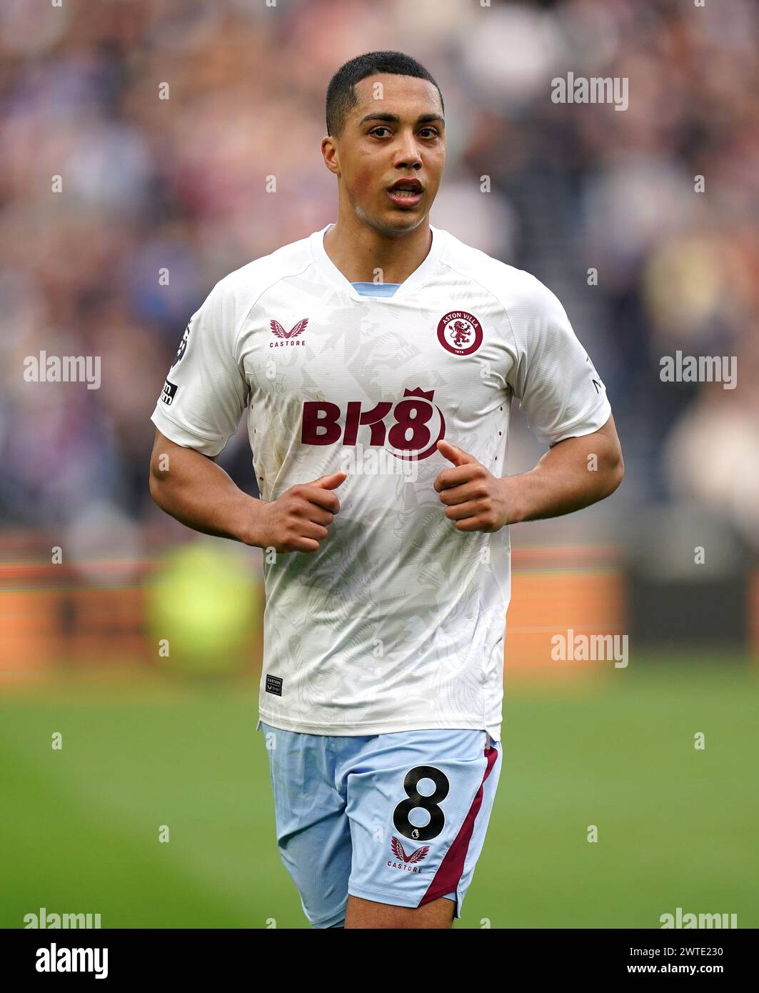 Aston Villas Youri Tielemans During The Premier League Match At At The