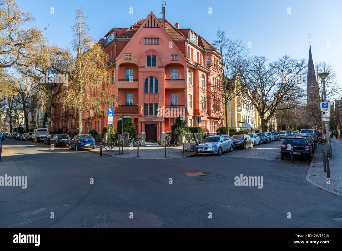 Magnificent Art Nouveau corner house in Feuerbachstrasse, Potsdam ...