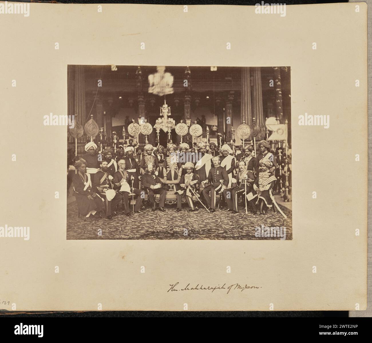 The Mahharajah sic of Mysore. Unknown, photographer 1870–1880 Group ...