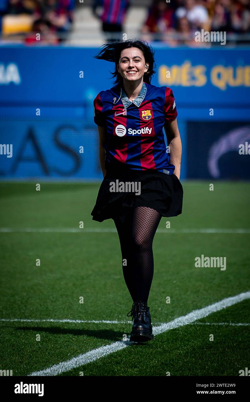 Sant Joan Despi, Spain. 17th Mar, 2024. The singer Chiara plays the ...