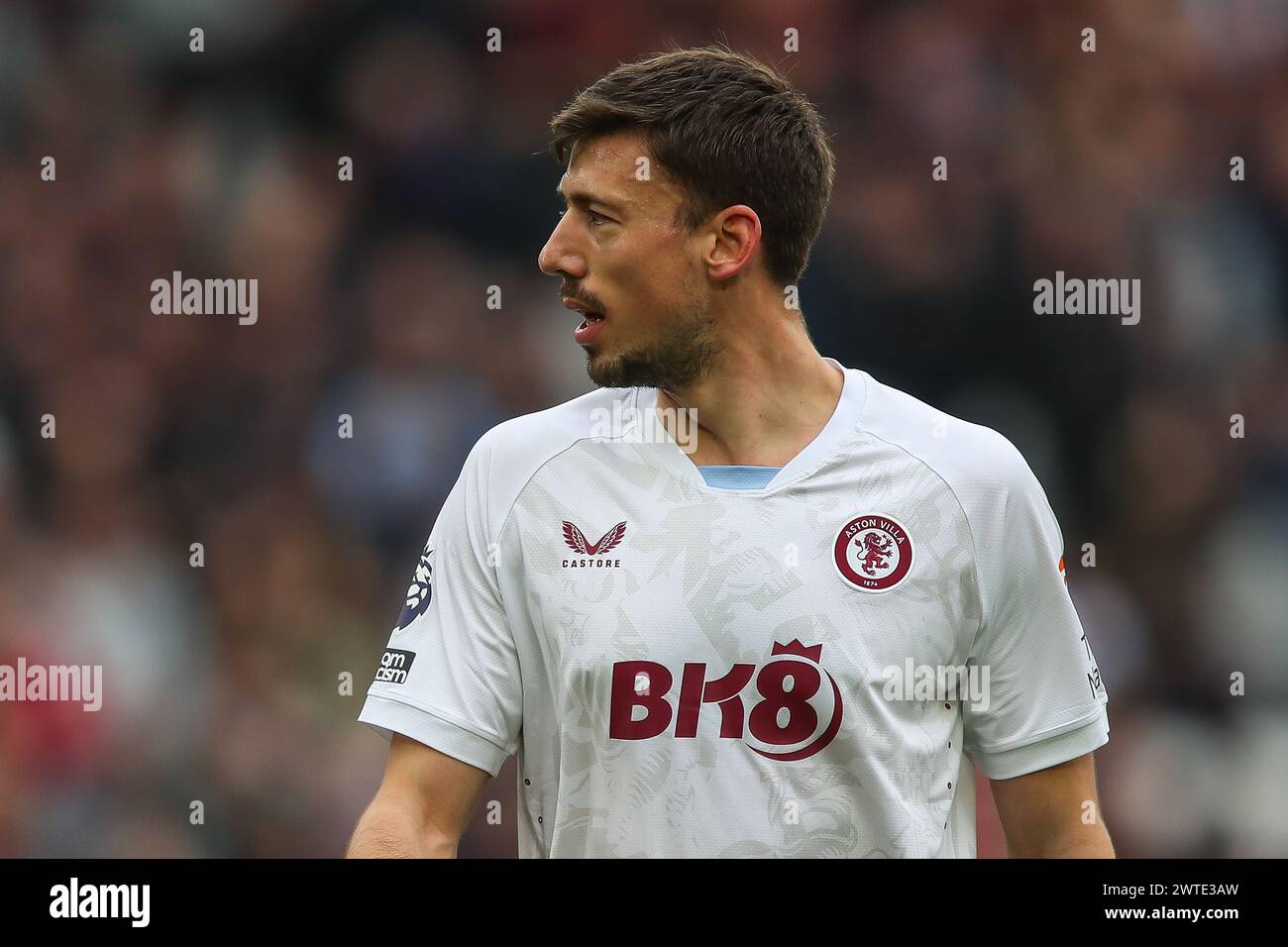 Clément Lenglet of Aston Villa during the Premier League match West Ham ...