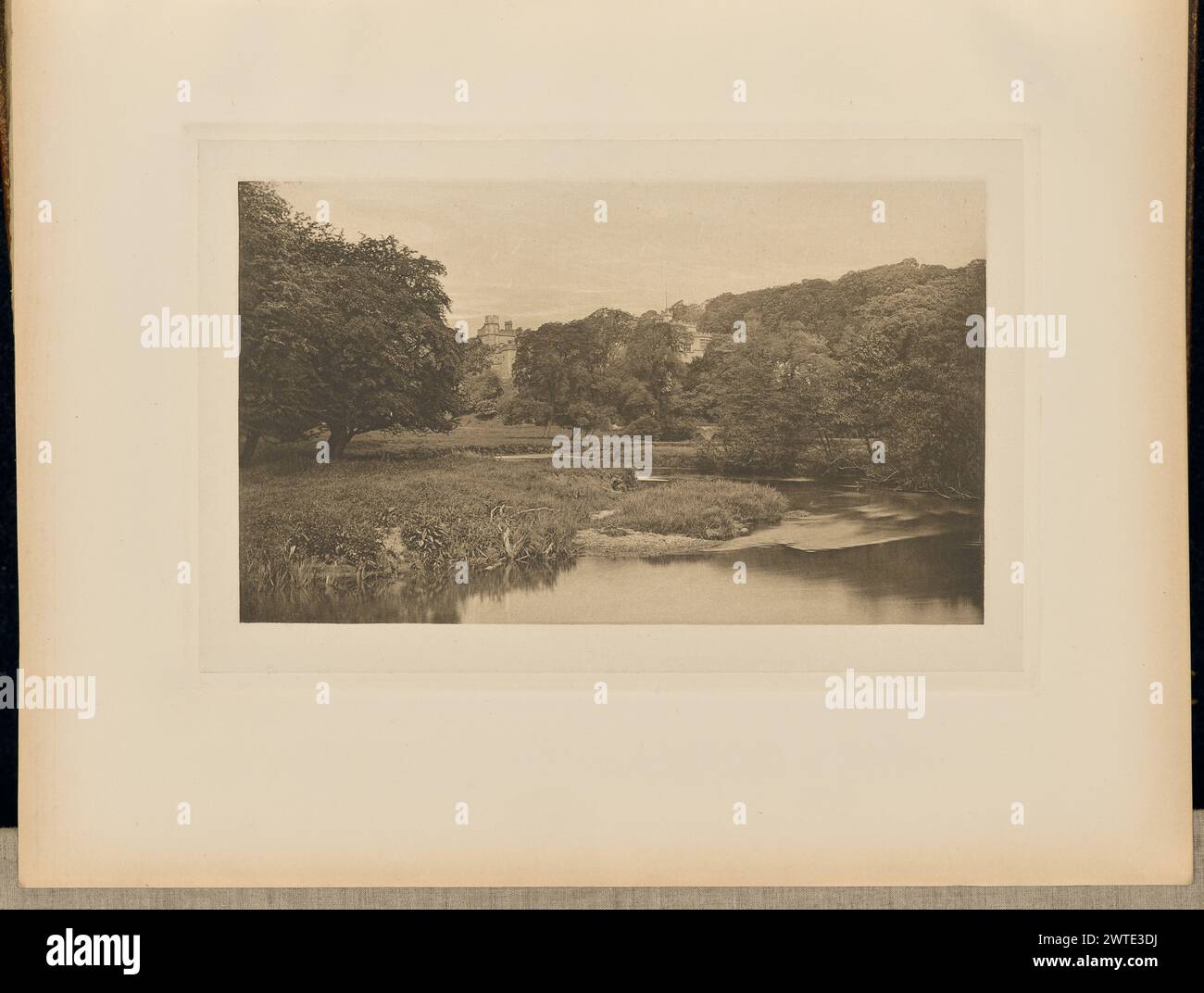 Haddon Hall, From the Meadows. Captain George Bankart, photographer (British, 1829 - 1916) 1888 ...