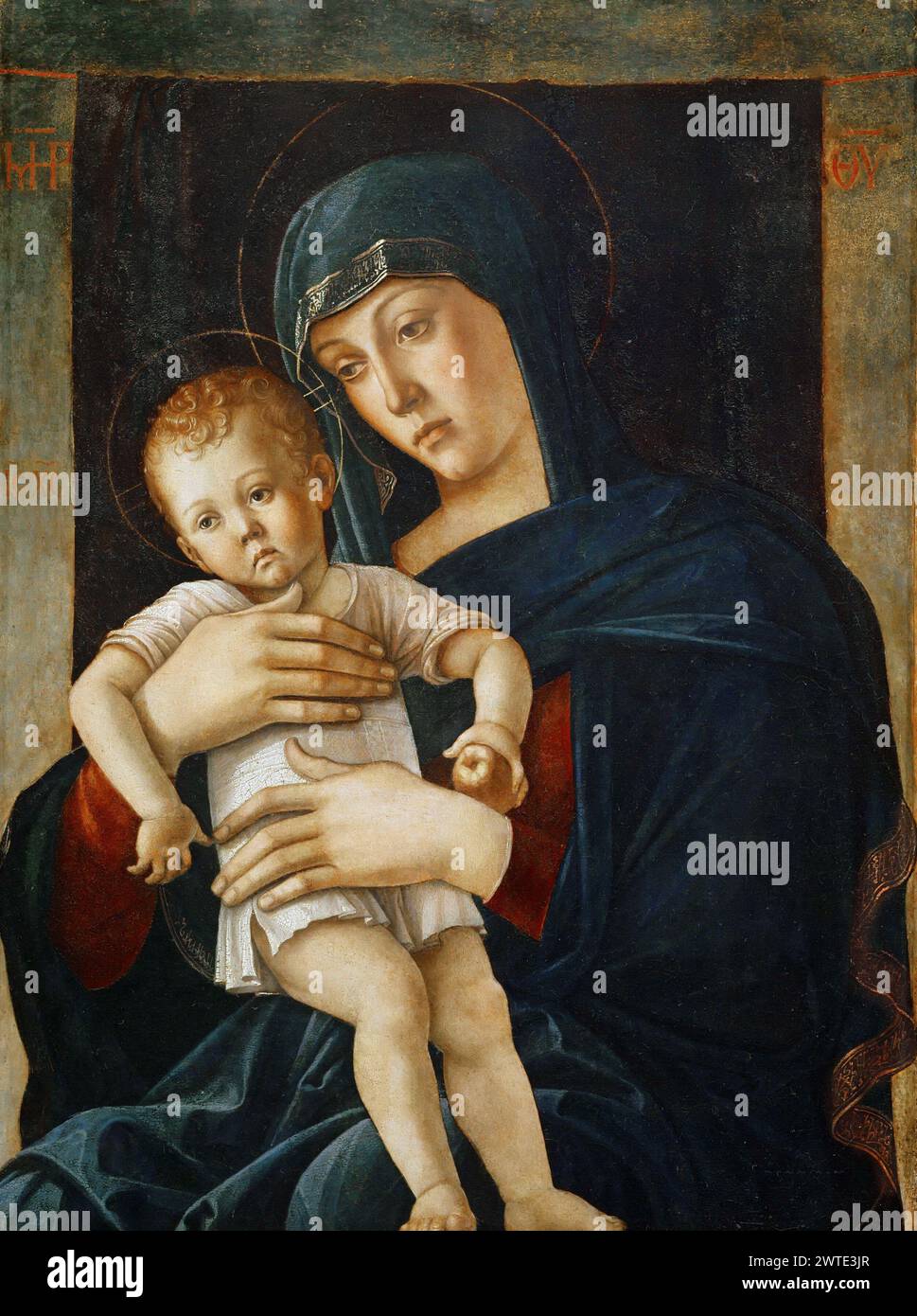 Madonna and Child (Greek Madonna) Giovanni Bellini (1430-1516 Stock ...