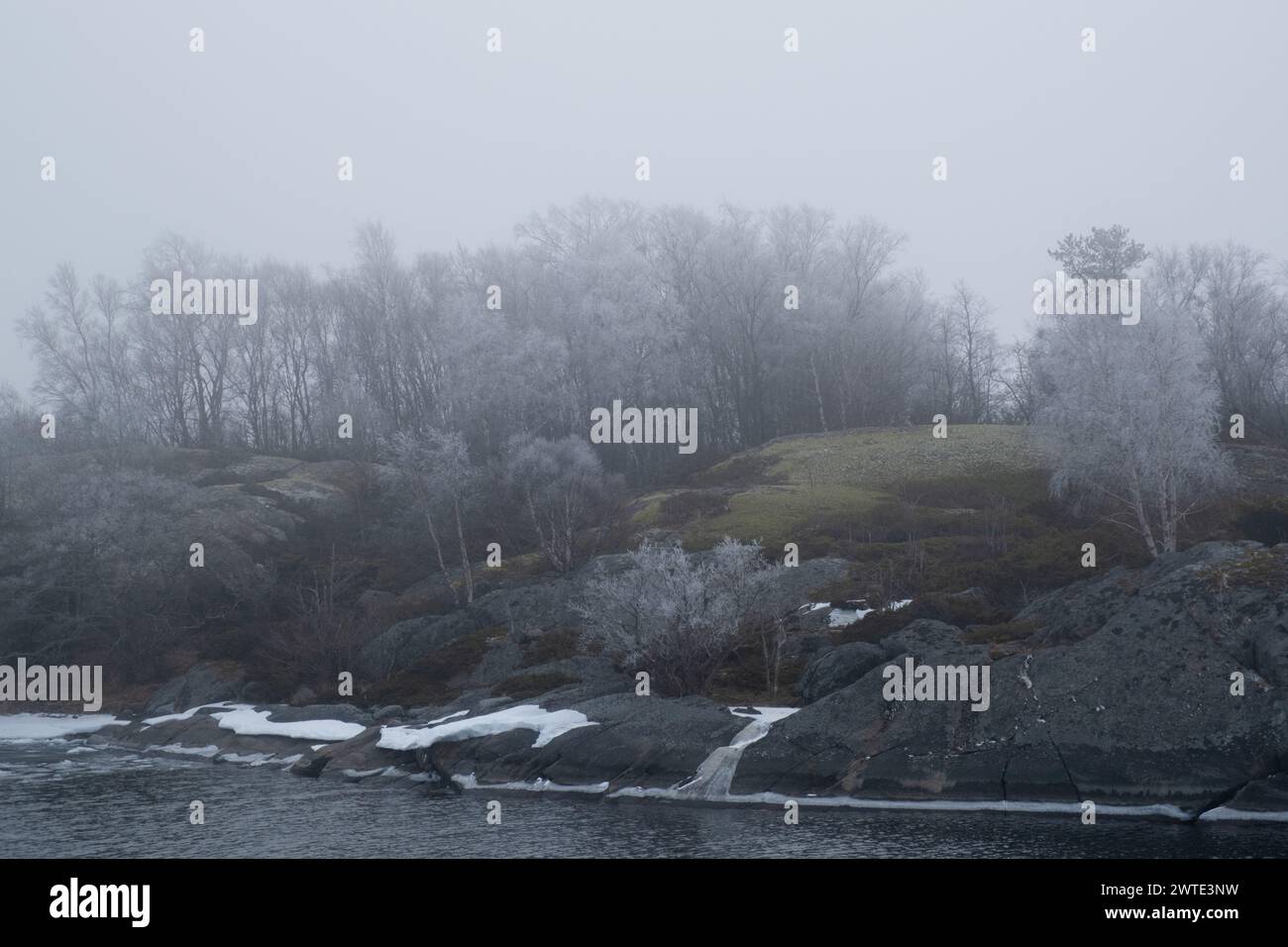 JURMO, REMOTE BALTIC SEA ISLAND, IN FREEZING FOG: A foggy winter day in ...