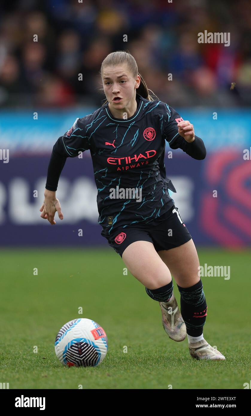 Crawley, UK. 17th Mar, 2024. Manchester City's Jess Park during the ...