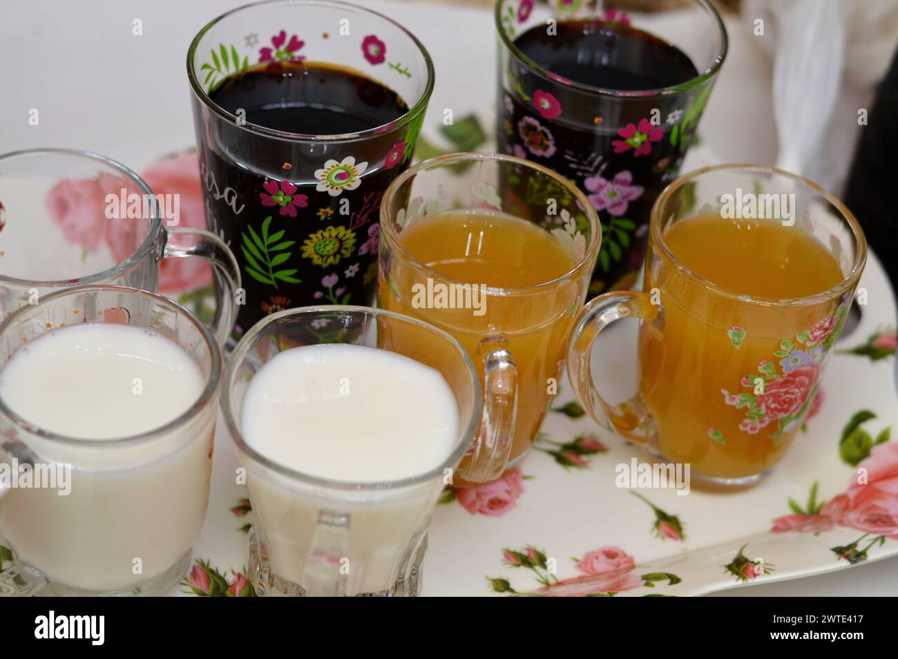 Ramadan drinks after fasting at iftar hour, white Sobia, Tamarind drink ...