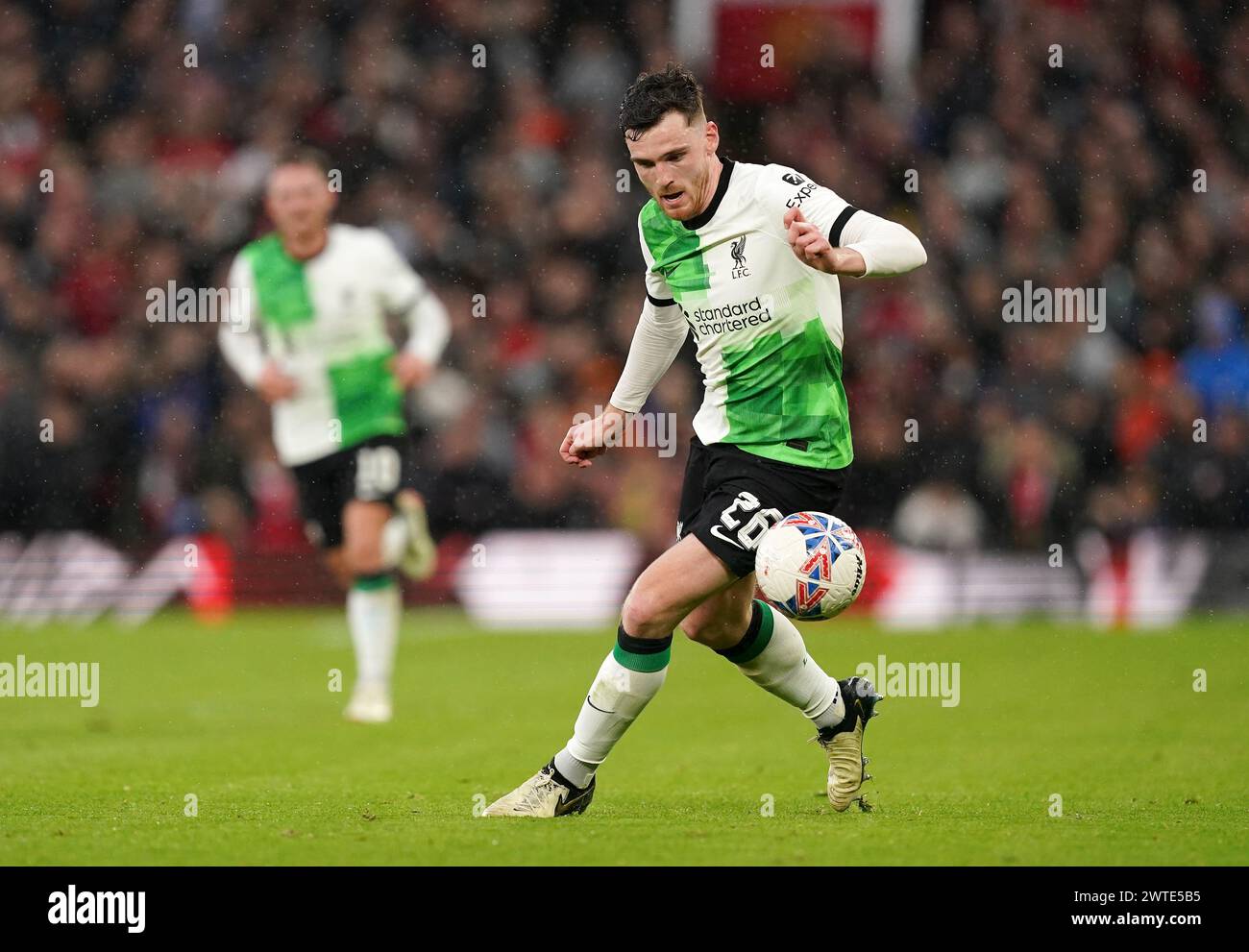 Liverpool's Andrew Robertson during the Emirates FA Cup quarter-final ...