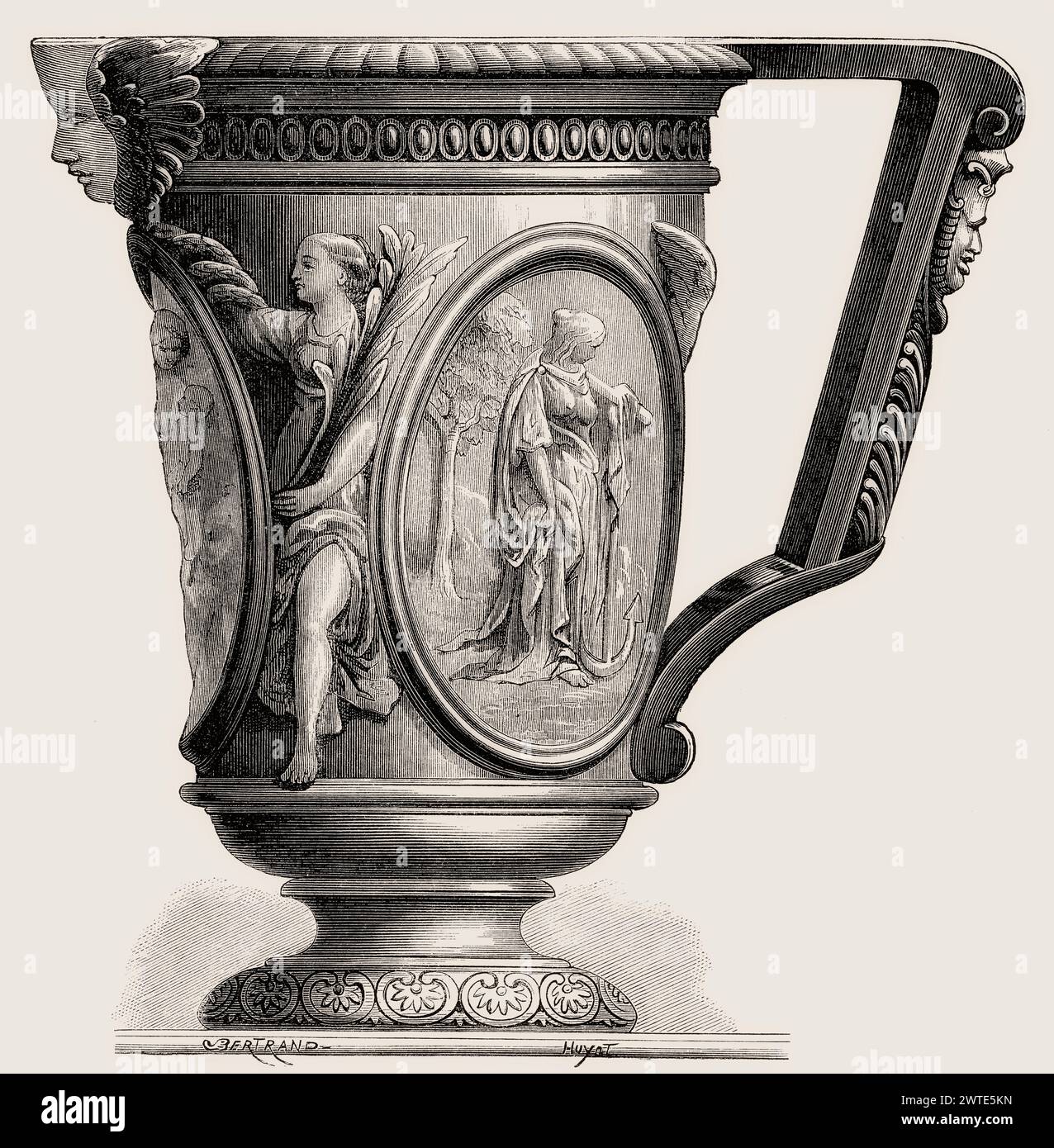 Hanap by Bernard Palissy, French Huguenot potter, 16th century Stock ...