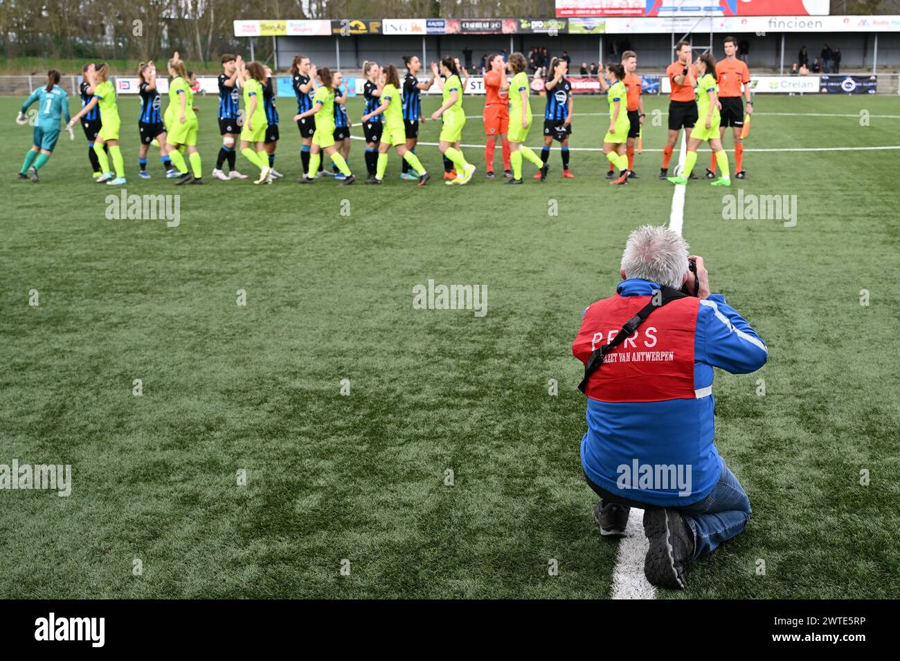 Aalter, Belgium. 16th Mar, 2024. illustration picture during a female ...