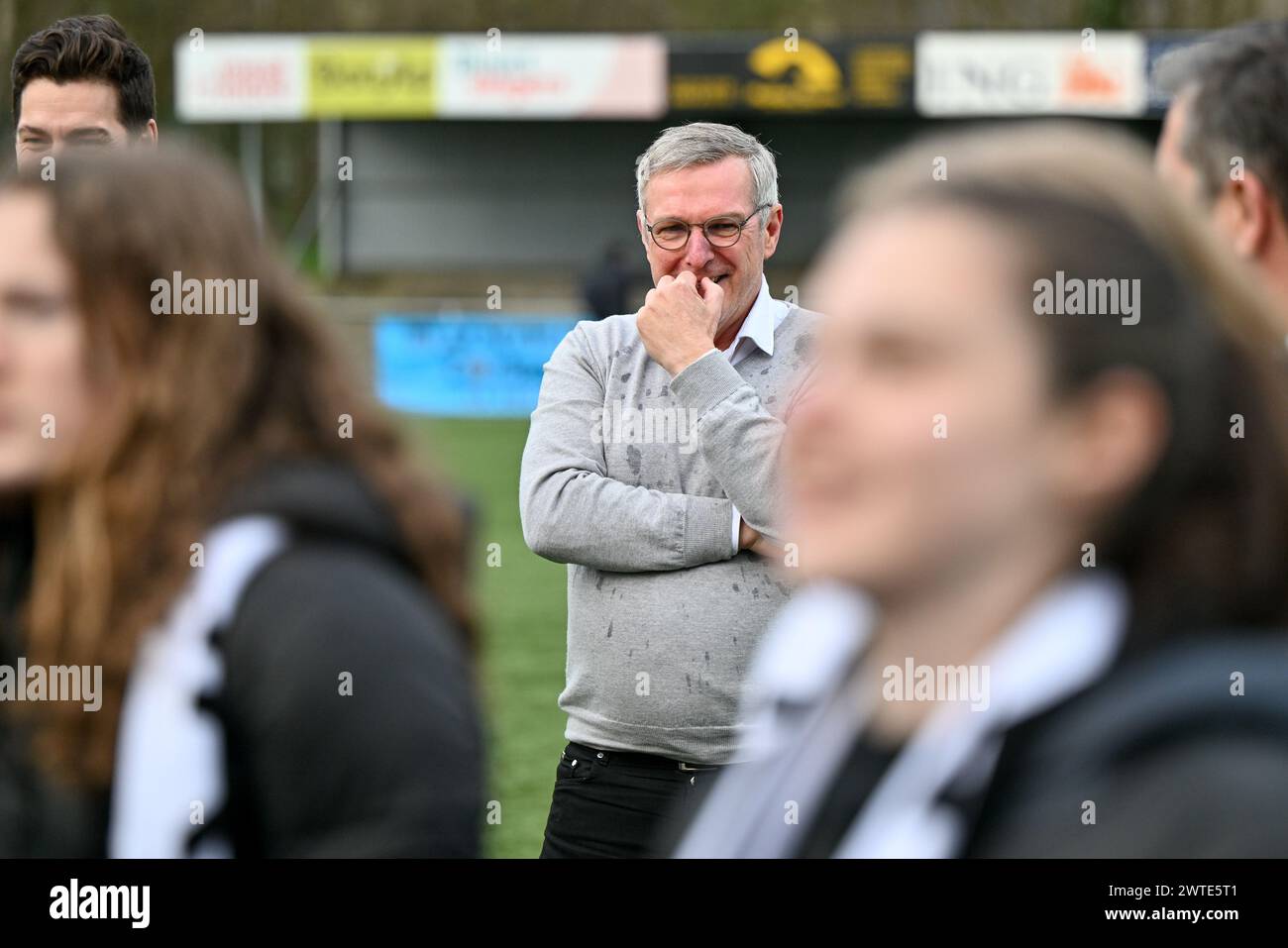 Aalter, Belgium. 16th Mar, 2024. Leo Van Der Elst of Club Brugge ...