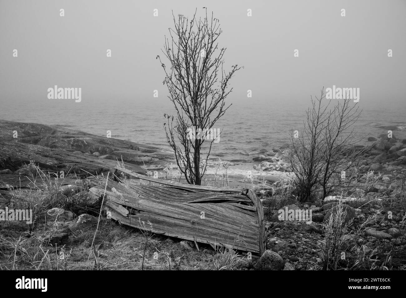 JURMO, REMOTE BALTIC SEA ISLAND, IN FREEZING FOG: A foggy winter day in ...