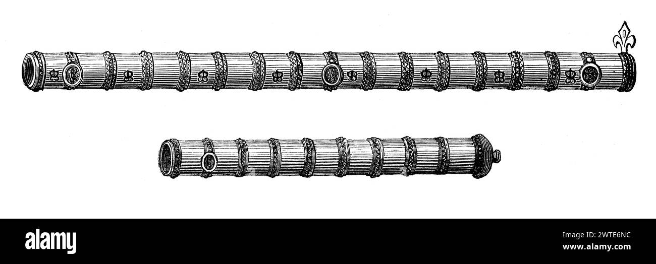 Hand cannons, 14th century Stock Photo - Alamy
