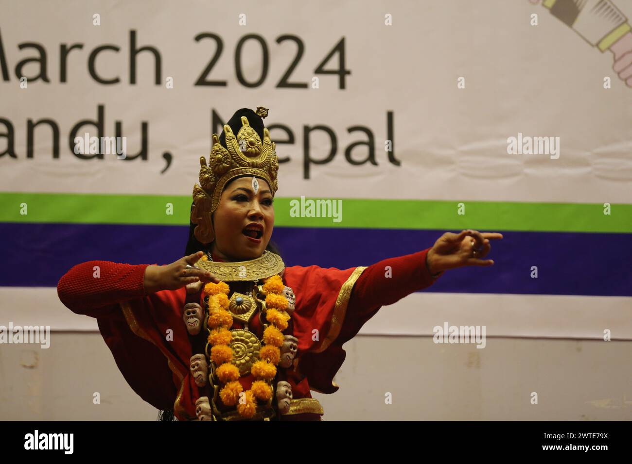 Nepali dance form hi-res stock photography and images - Alamy