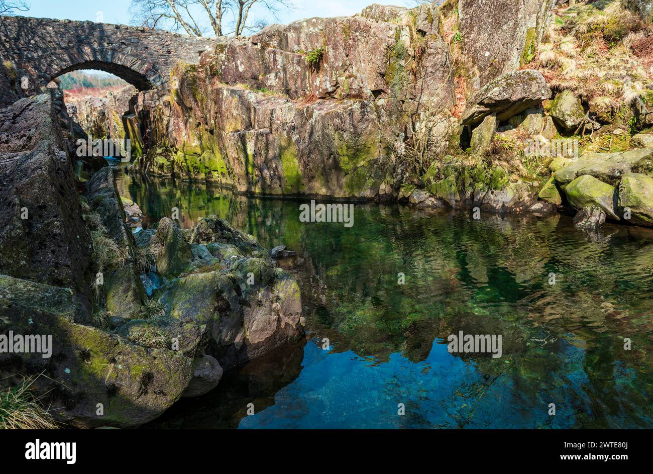 Birks Bridge, a grade 2 listed structure over the River Duddon near ...