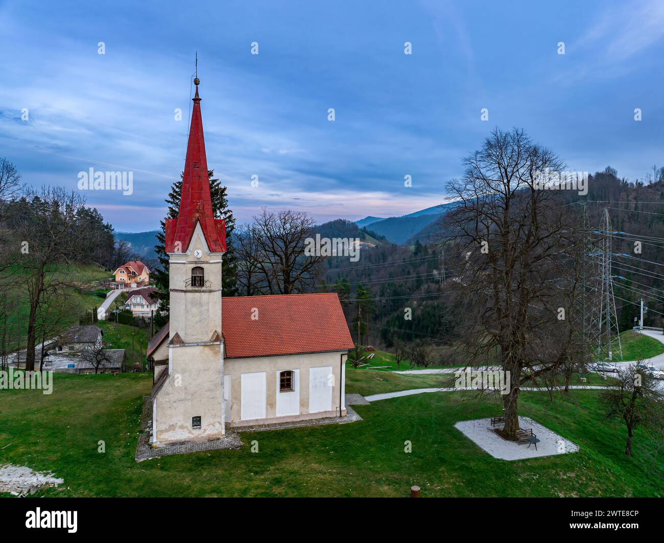 Church of Saint Ulrich Stock Photo - Alamy