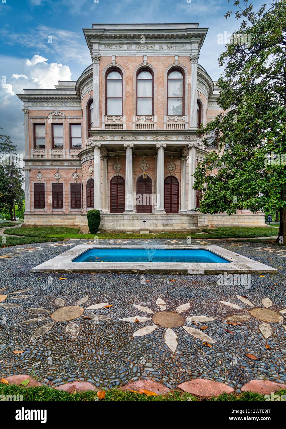 Historic Ottoman 19th century Mecidiye Pavilion, located in Beykoz ...