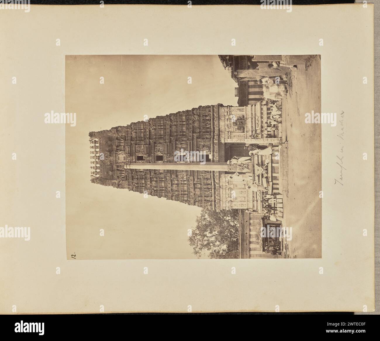 Temple in Madras. Unknown, photographer about 1866–1870 View of the ...