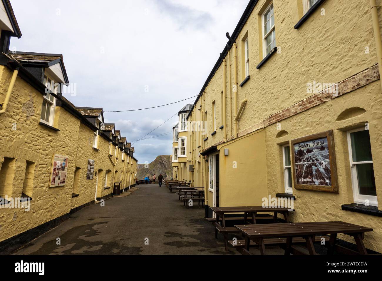 Hartland Quay Hotel and Museum. The former Customs House of this ...