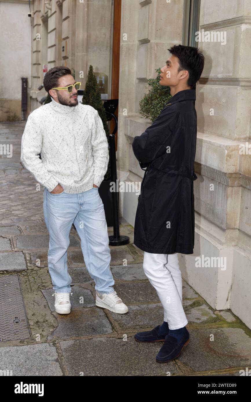 Paris,France. 17th Mar, 2024, Model and actor Jeremy Bellet and his ...