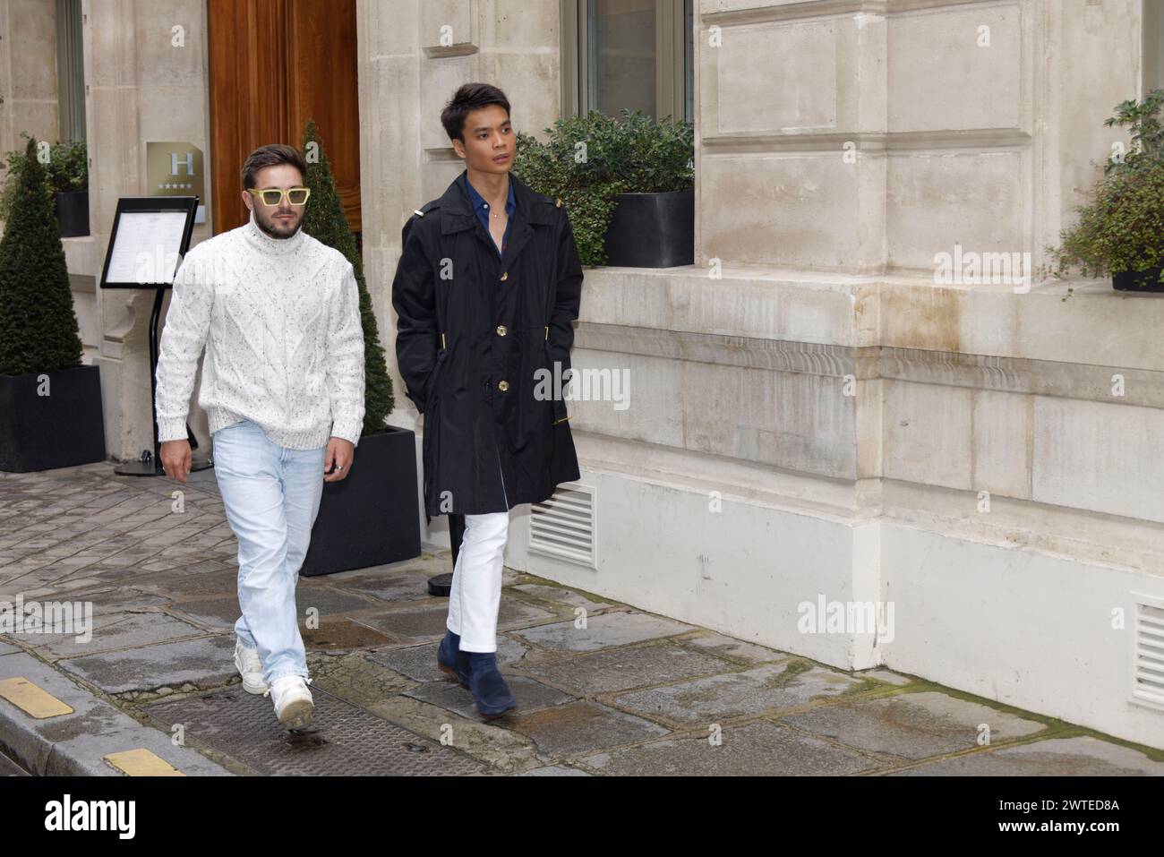 Paris,France. 17th Mar, 2024, Model and actor Jeremy Bellet and his ...