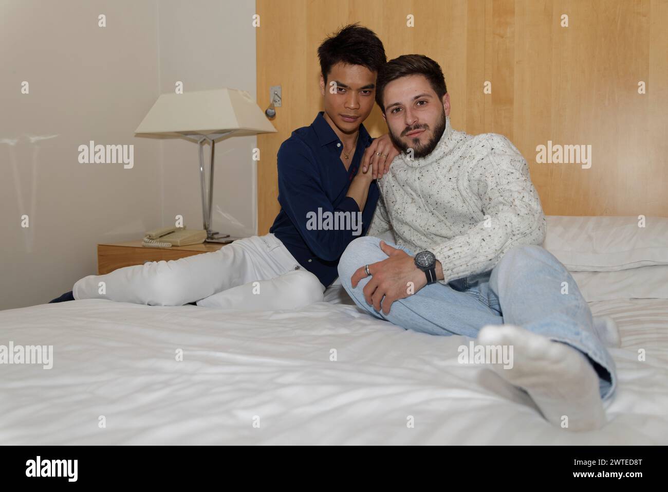 Paris,France. 17th Mar, 2024, Model and actor Jeremy Bellet and his ...