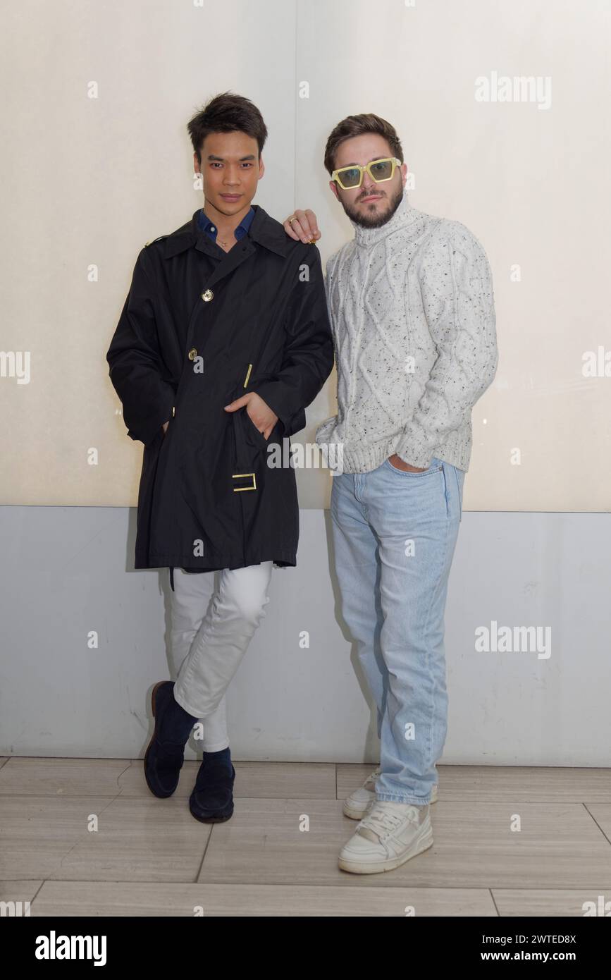 Paris,France. 17th Mar, 2024, Model and actor Jeremy Bellet and his ...