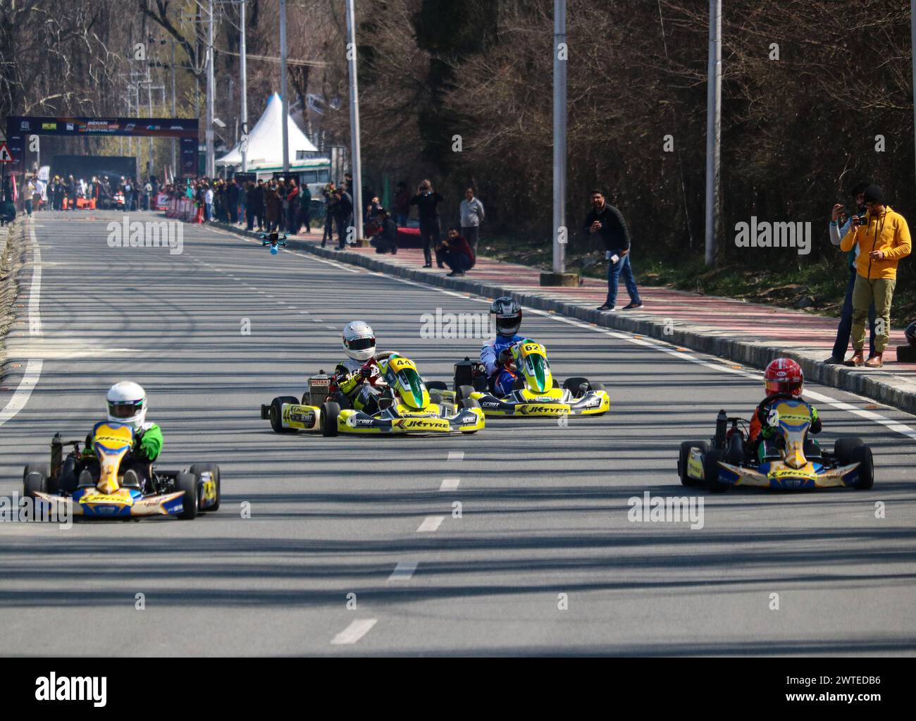 Srinagar, Kashmir, India. 17th Mar, 2024. March 17, 2024, Srinagar, India : Children, compete ...