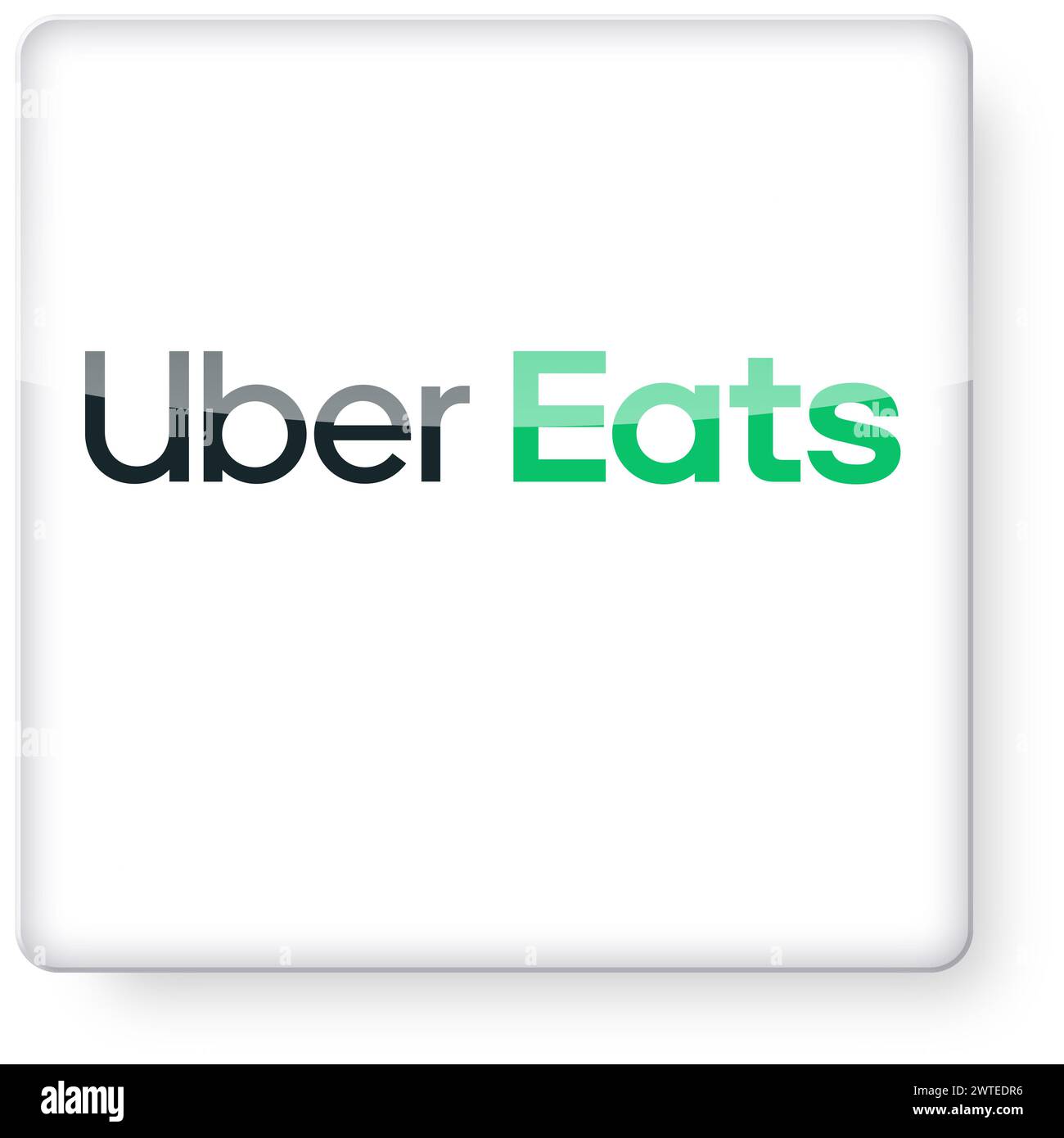 Uber Eats logo as an app icon. Clipping path included Stock Photo - Alamy