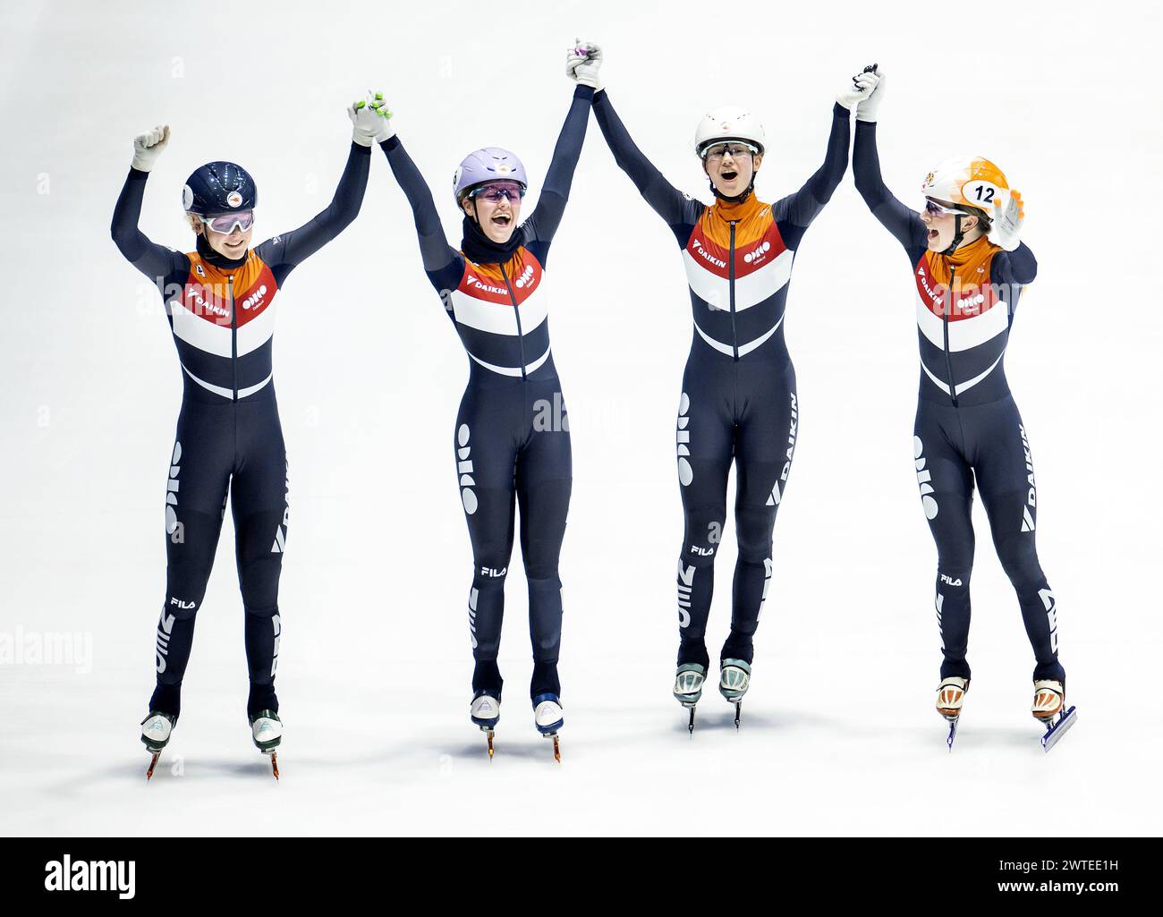 Human limb world championship short track speed skating hi-res stock ...