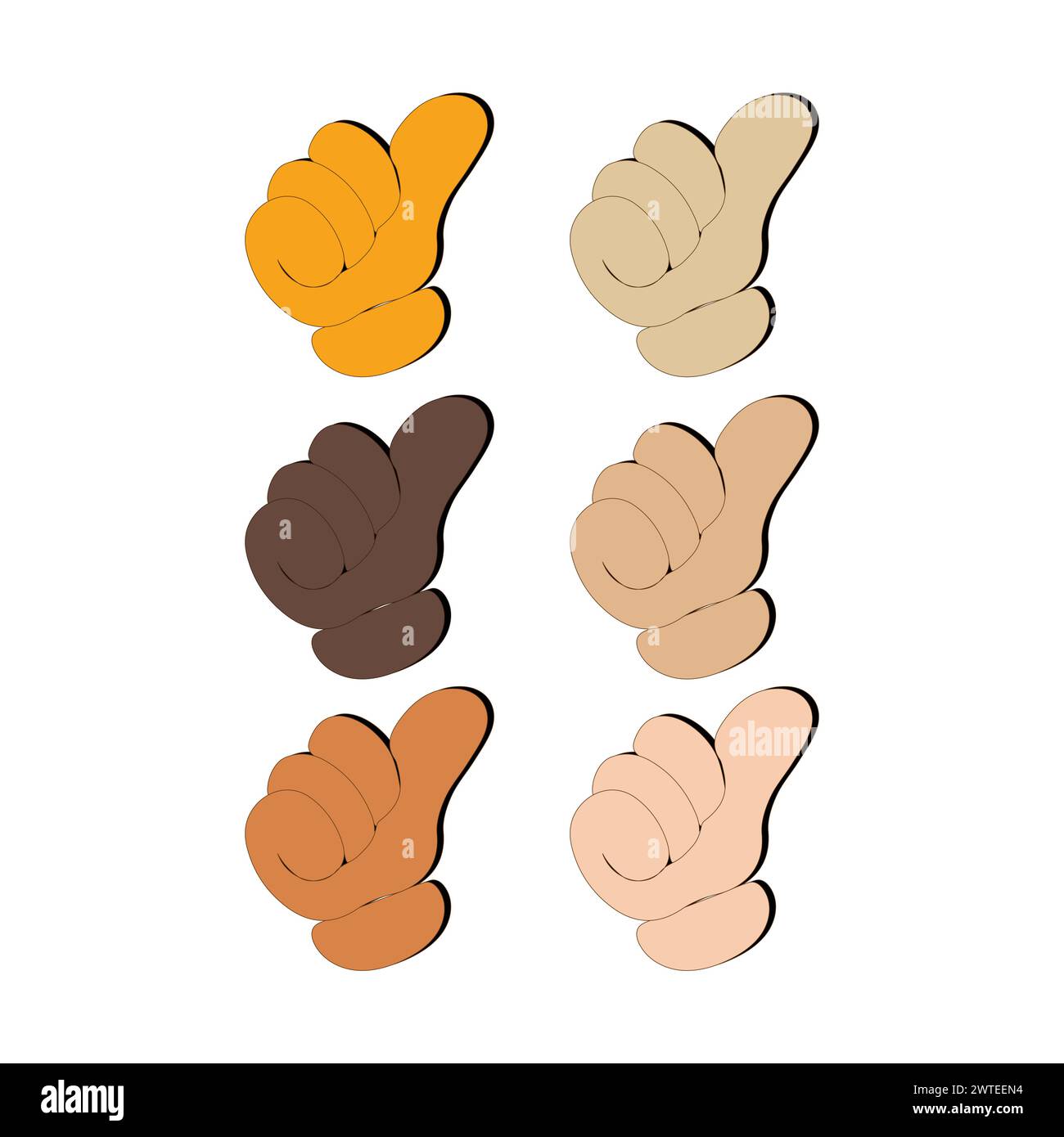 Hand with Fingers Splayed Gesture Icon. Raised hand emoji. Folded Hands ...