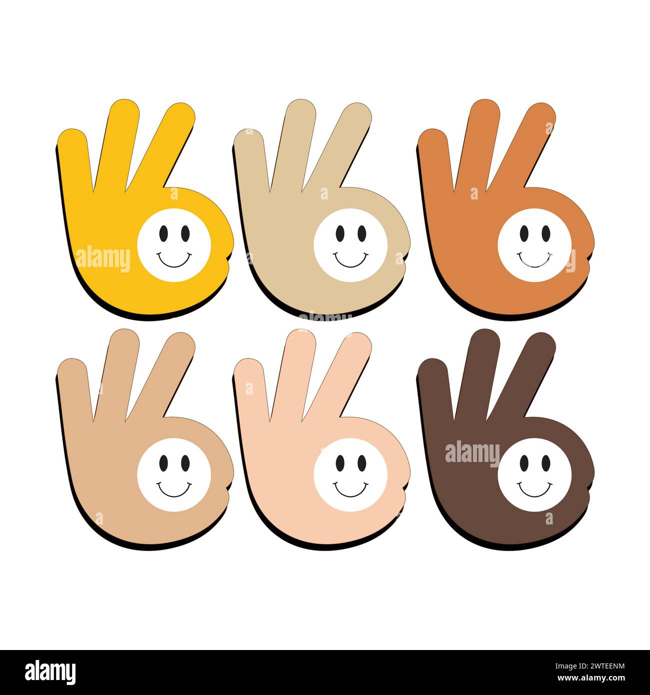 Hand with Fingers Splayed Gesture Icon. Raised hand emoji. Folded Hands ...