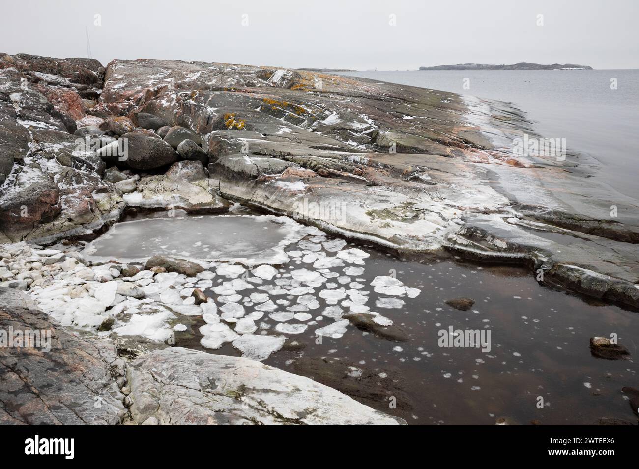 JURMO, REMOTE BALTIC SEA ISLAND, IN FREEZING FOG: A foggy winter day in ...